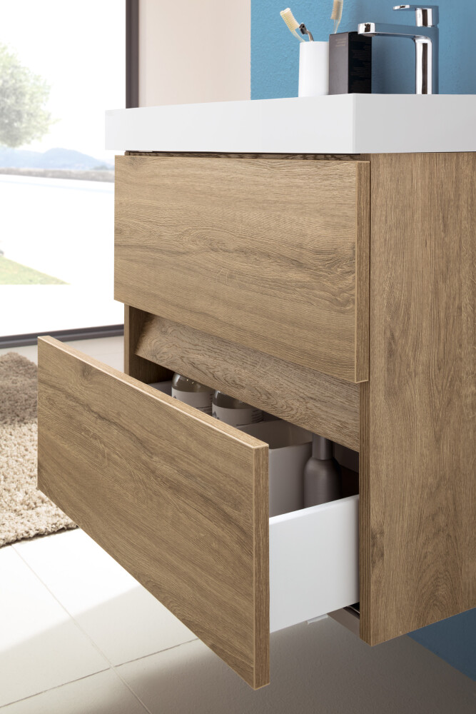 Mobile Bagno Sospeso Colore Rovere Nabucco Oak Misura 60x190x46 cm